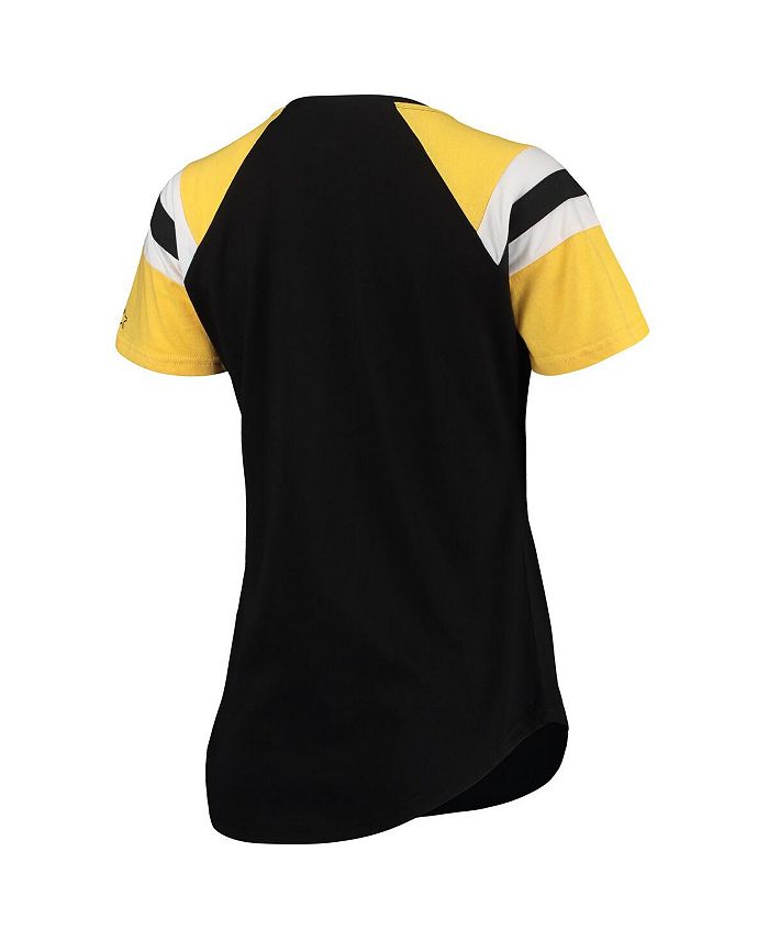 Starter Women's Black, Gold Pittsburgh Pirates Game On Notch Neck ...