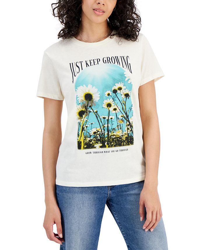 Rebellious One Juniors' Just Keep Growing Graphic Tee - Macy's