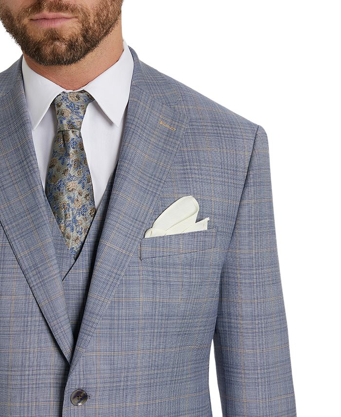 Tayion Collection Men's Classic-Fit Plaid Suit Jacket - Macy's