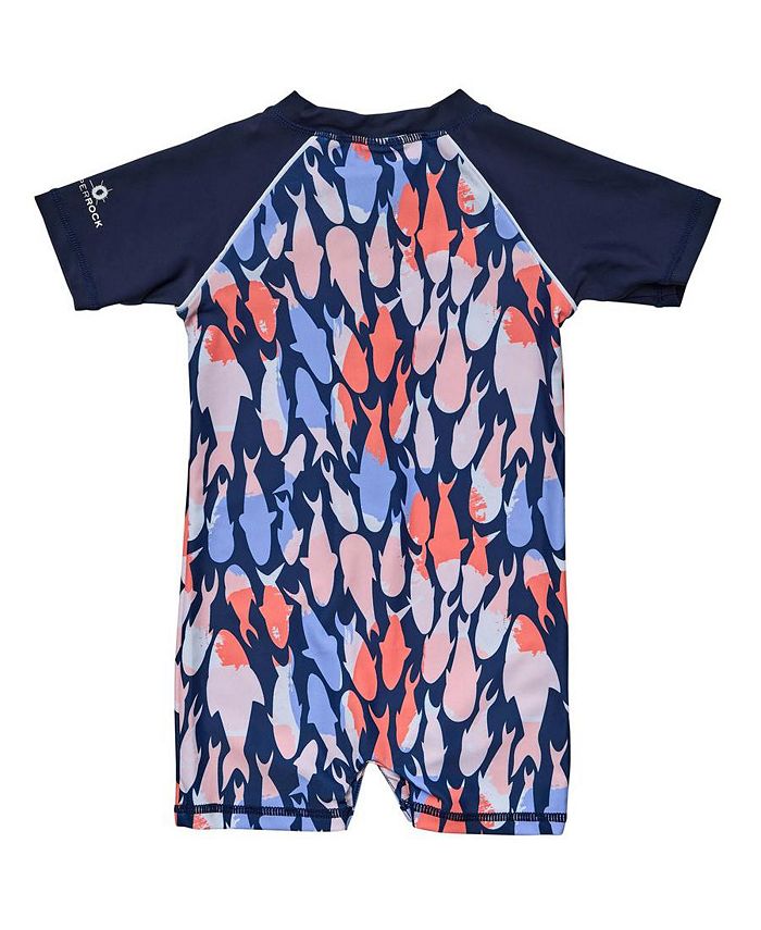 Snapper Rock Infant Boys Fish Frenzy SS Sunsuit - Macy's