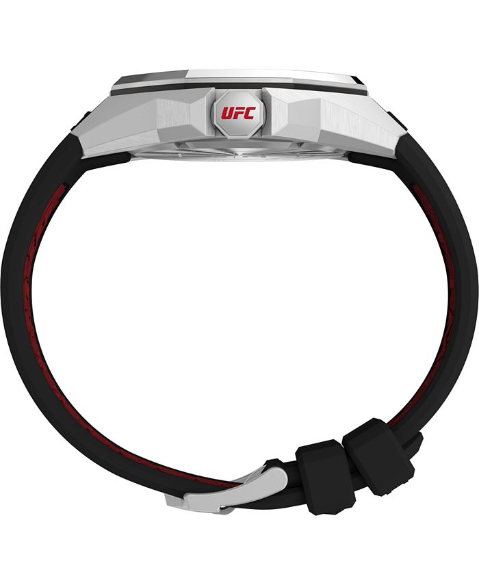 Timex UFC Men's Quartz Pro Silicone Black Watch, 44mm - Macy's