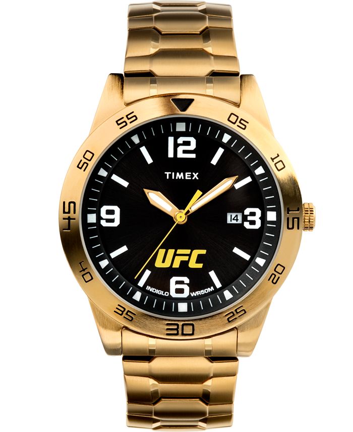 Timex UFC Men's Quartz Legend Stainless Steel Gold-Tone Watch, 42mm ...