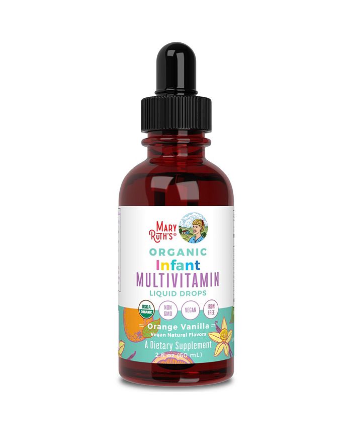 MaryRuth Organics Infant Multivitamin Drops, Vanilla Orange, Org, 2 oz ...
