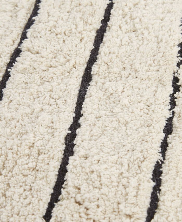 INK+IVY Arbor 20x32" Stripe Tassel Cotton Tufted Rug - Macy's