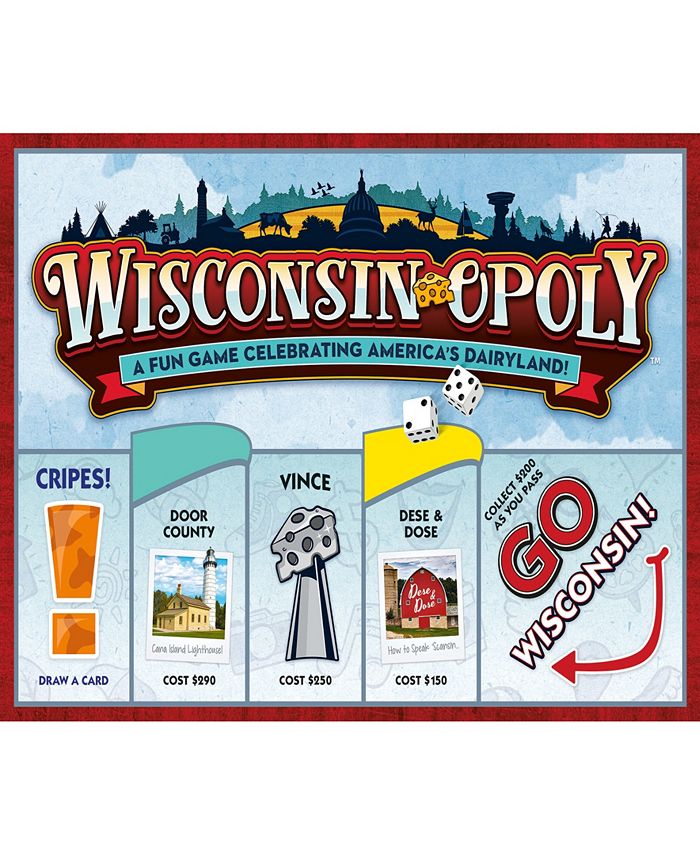Late for the Sky Wisconsin-Opoly Classic Board Game With a Wisconsin ...