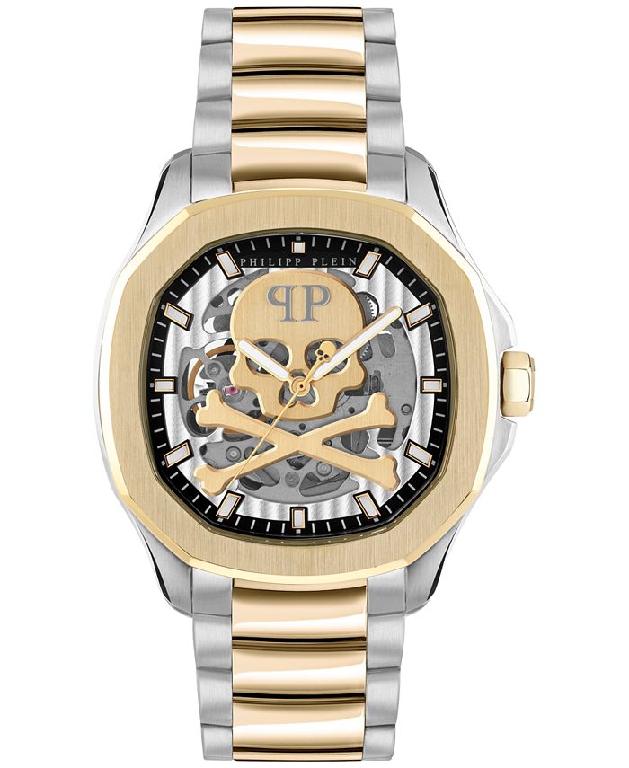 Philipp Plein Men's Automatic Skeleton Spectre Two-Tone Stainless Steel ...