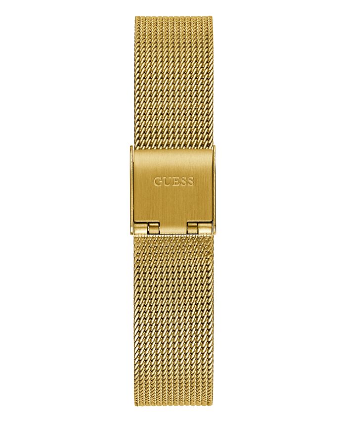 GUESS Women's Analog Gold-Tone Mesh Watch 28mm - Macy's