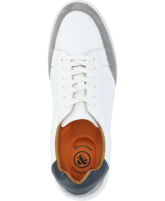 Thomas & Vine Men's Roderick Casual Leather Sneakers - Macy's