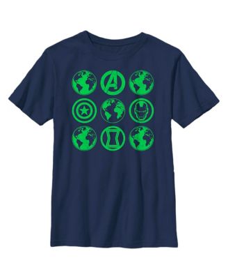 Boy's Marvel Earth Day Heroes Icons Child T-Shirt - Macy's