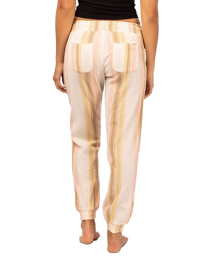 Rip Curl Juniors' Striped Classic Pull-On Surfer Pants - Macy's