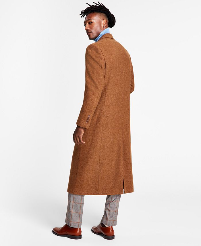 Tayion Collection Men's Classic-Fit Wool Blend Overcoats - Macy's