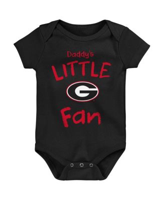 Newborn and Infant Boys and Girls Black Georgia Bulldogs Daddy's Little ...