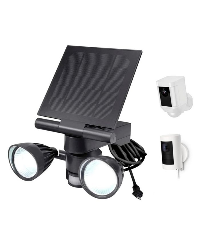 Wasserstein Ring Floodlight and Solar Panel Charger - Motion-Activated ...