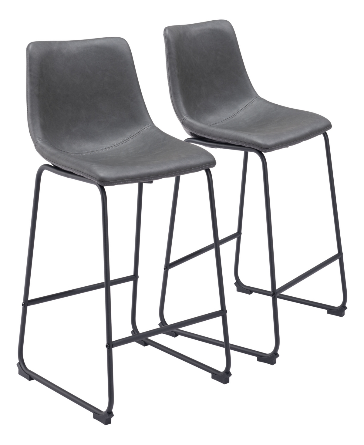 Click here for Zuo 35 each  Set of 2 Steel  Polyurethane Smart Co... prices