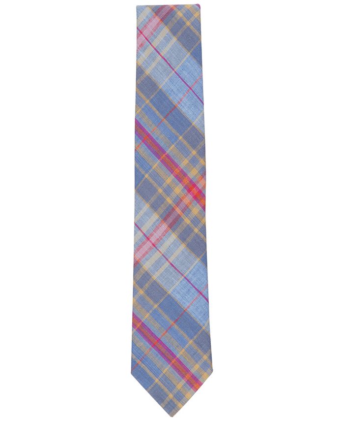 Club Room Men's Webster Plaid Tie, Created for Macy's - Macy's