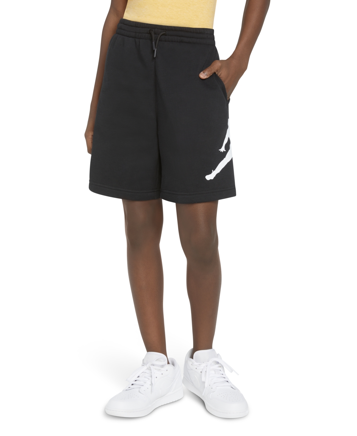 Click here for Jordan Big Boys Jumpman Logo Shorts - Black prices