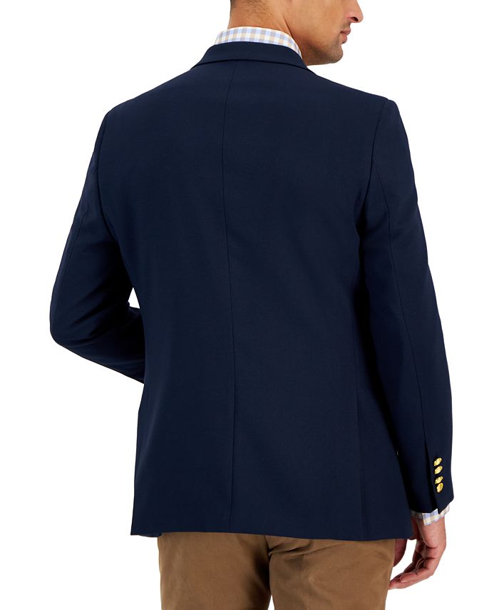 Nautica Men's Modern-Fit Active Stretch Solid Blazer - Macy's