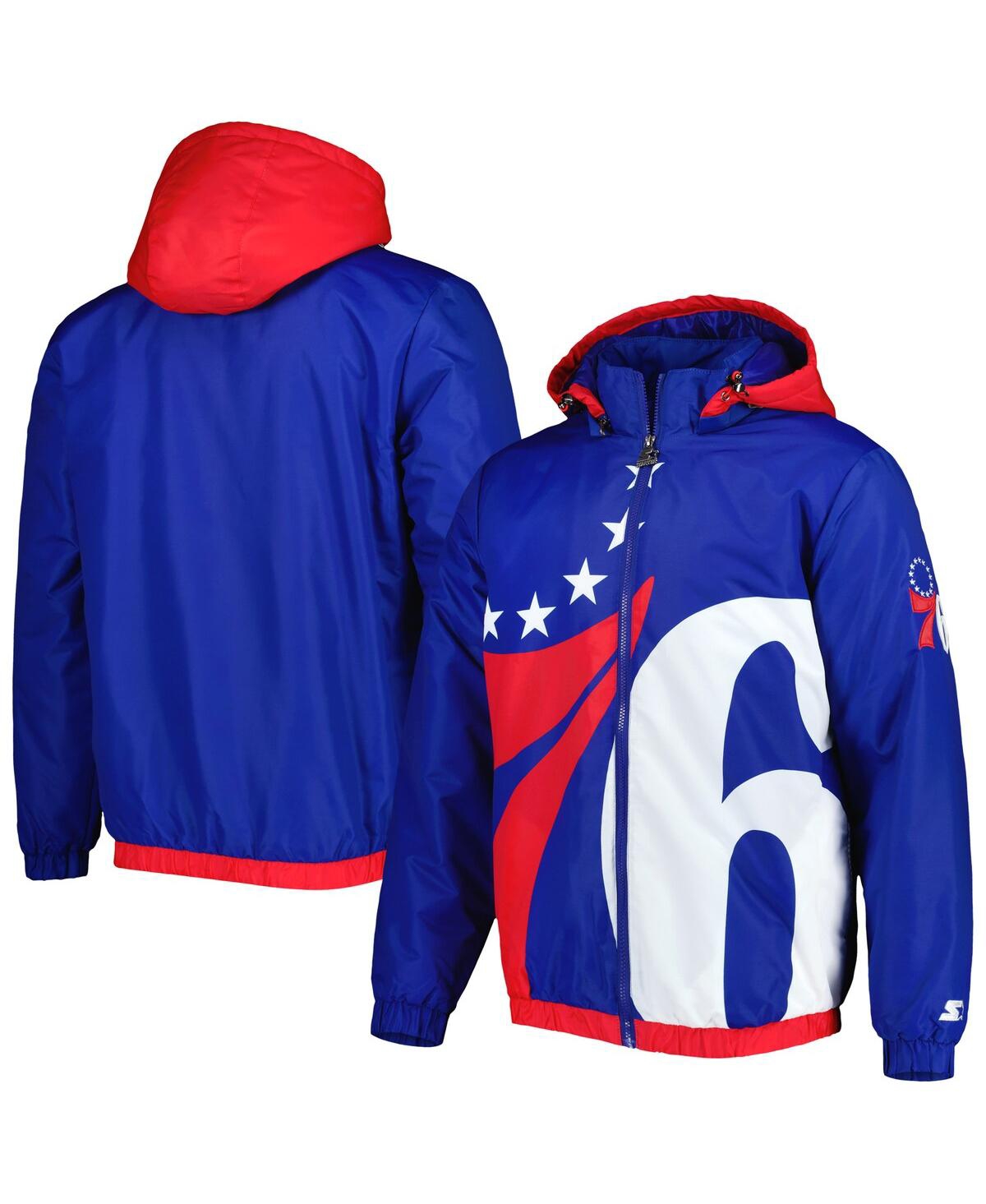 Click here for Mens Starter Royal Philadelphia 76ers The Triple D... prices