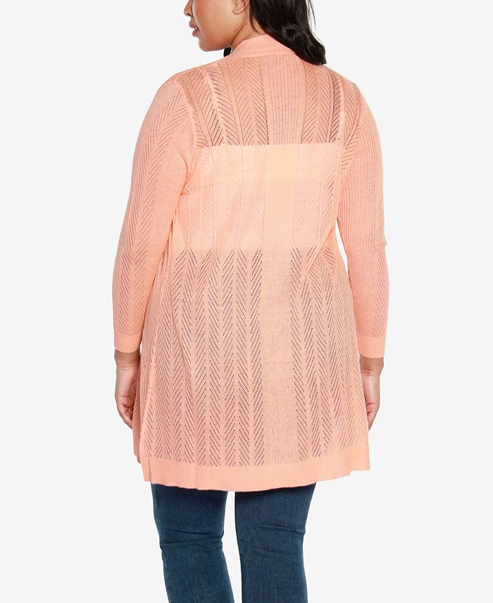 Belldini Plus Size Lightweight Duster Cardigan Sweater - Macy's
