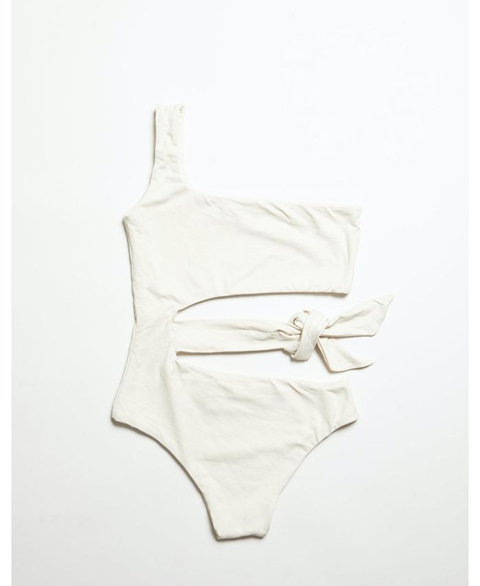 BOLD Swim Adult Women's Regular Size Sophia Asymmetrical Monokini - Macy's