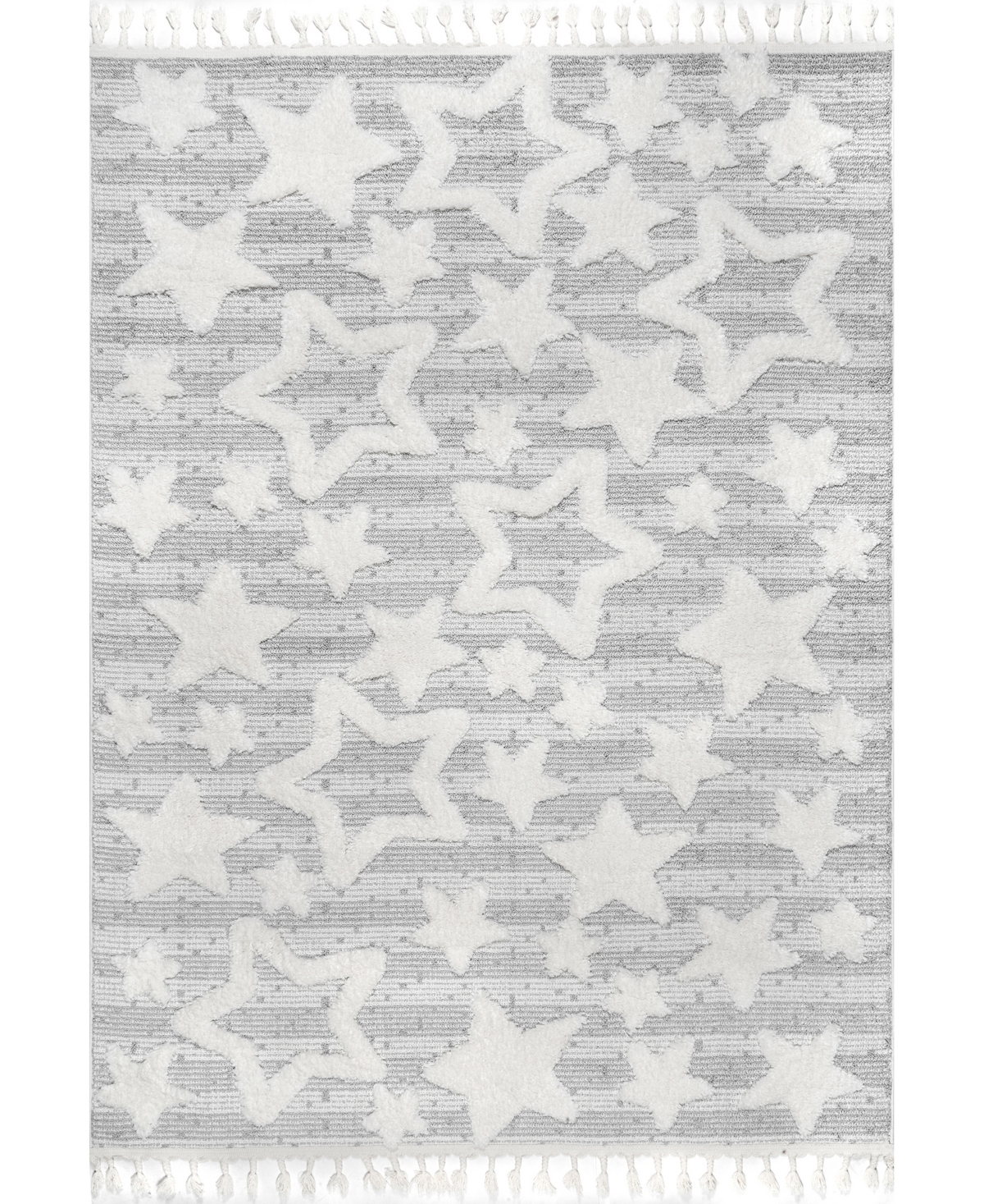 Click here for nuLoom London Raven Modern Stars High Low Shaggy T... prices