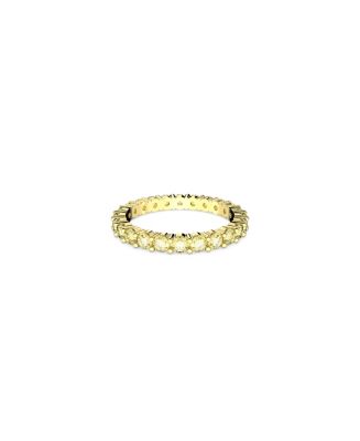 Swarovski Crystal Round Cut Yellow Matrix Ring - Macy's