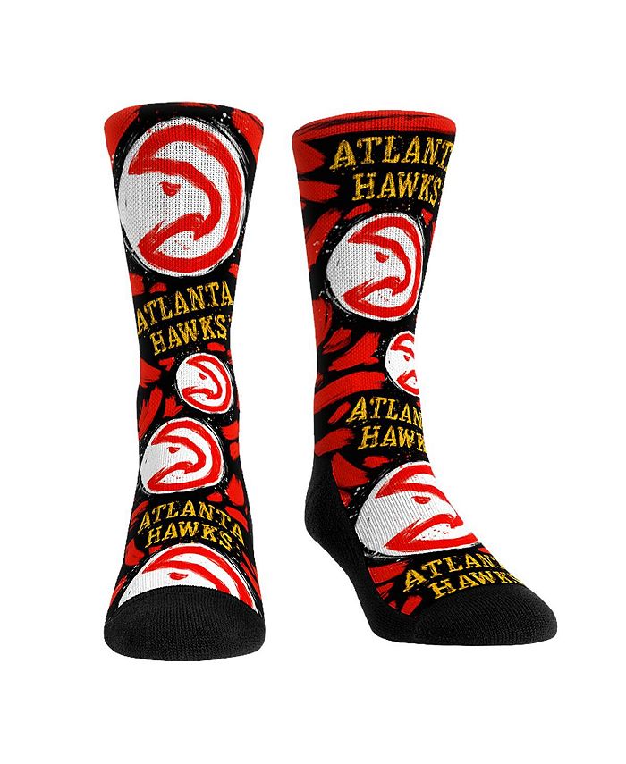 Rock 'Em Men's and Women's Socks Atlanta Hawks Allover Logo and Paint ...
