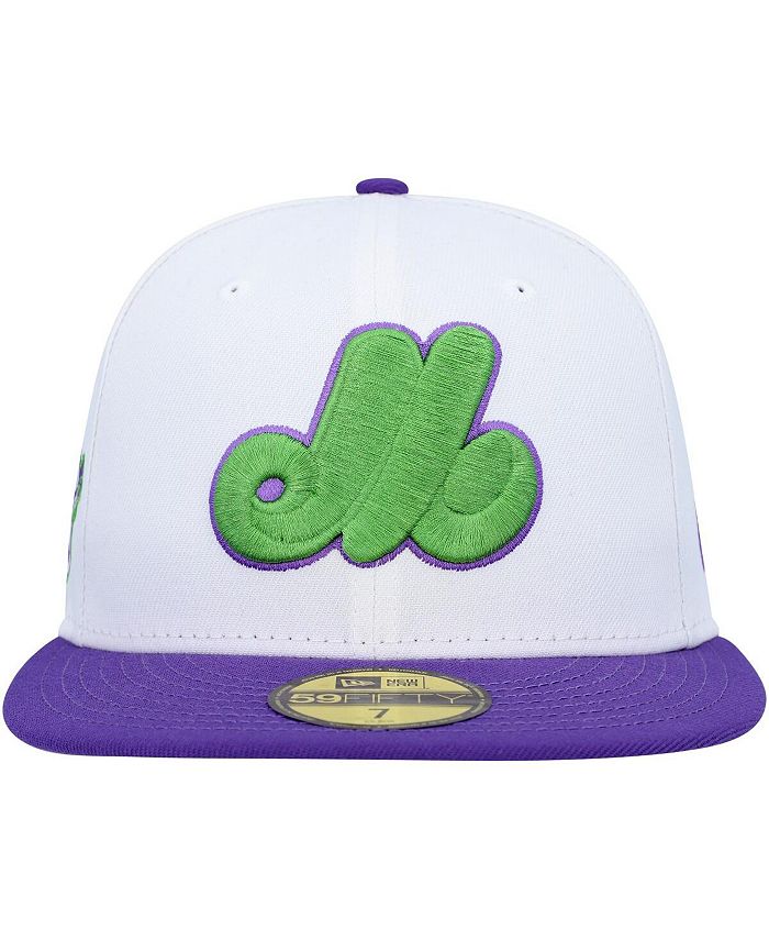 New Era Men's White Montreal Expos 25th Anniversary Side Patch 59FIFTY ...