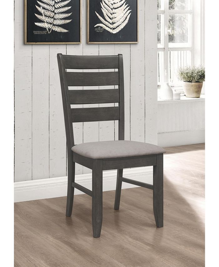 Coaster Home Furnishings Dalila 2-Piece Asian Hardwood Ladder Back Side ...