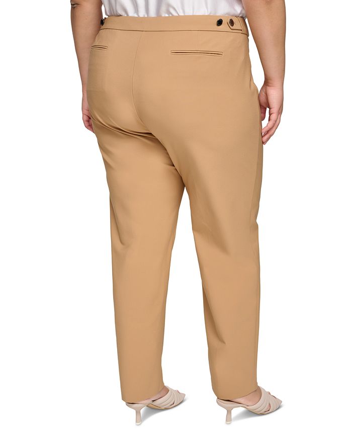 Calvin Klein Plus Size Infinite Stretch Slim Leg Pants - Macy's