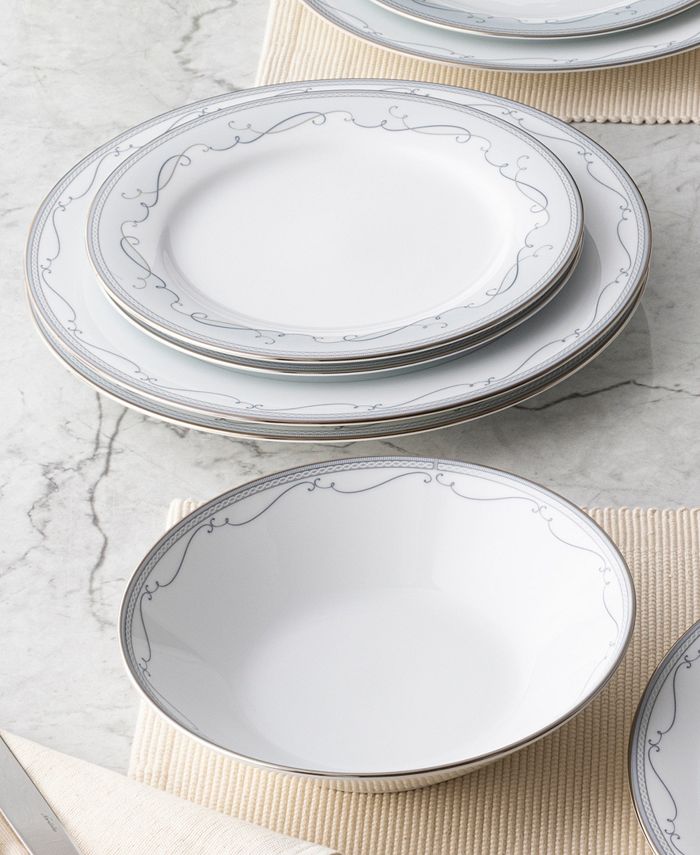 Noritake Satin Flourish 12 Piece Set, Service for 4 - Macy's