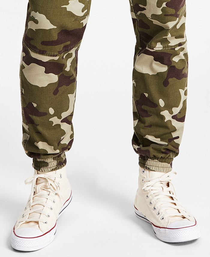 Sun + Stone Men's Articulated Camo Jogger Pants, Created for Macy's ...