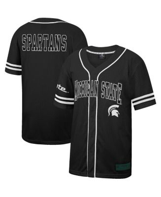 Men's Colosseum Black Michigan State Spartans Free Spirited Mesh Button ...