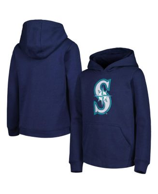 Big Boys and Girls Navy Seattle Mariners Team Primary Logo Pullover ...