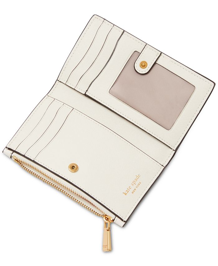 kate spade new york Morgan Bow Embellished Saffiano Leather Small Slim ...