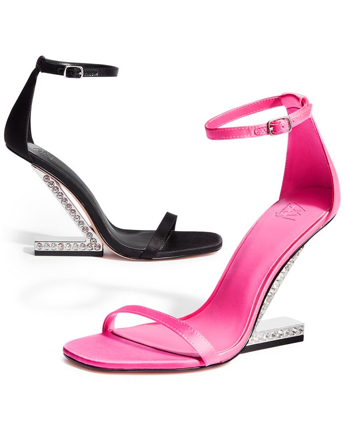 AAJ By Aminah Women's Nadya Architectural-Heel Dress Sandals - Macy's