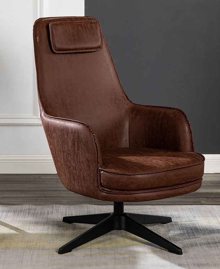 Furniture of America Jamison 41" Swivel Accent Chair - Macy's