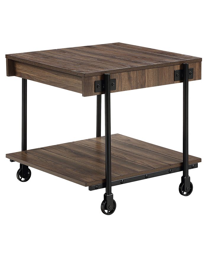 Furniture of America Luther 3 Piece Steel Industrial Coffee End Table ...