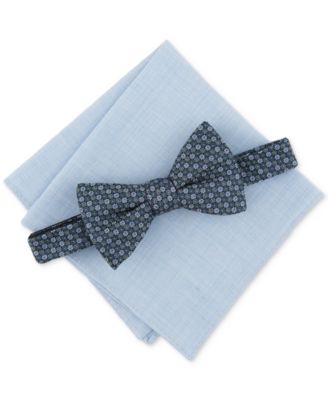 Bar III Men's Midland Floral Bow Tie & Pocket Square Set, Created for ...