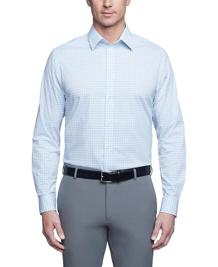 Calvin Klein Men's Steel Plus Slim Fit Stretch Wrinkle Free Dress Shirt - Macy's