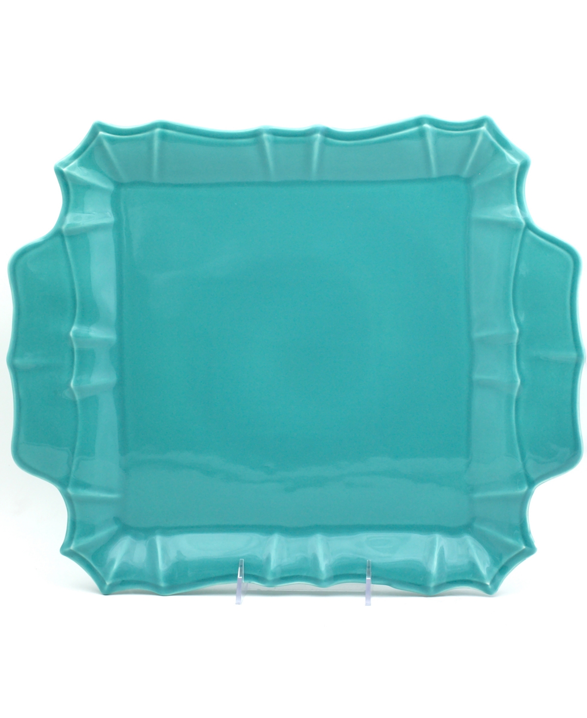 Click here for Euro Ceramica Chloe Square Platter with Handles -... prices