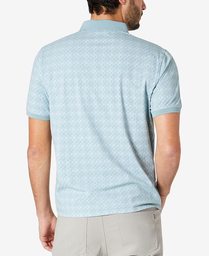 Kenneth Cole Men's Printed Button Placket Polo Shirt & Reviews - Polos ...