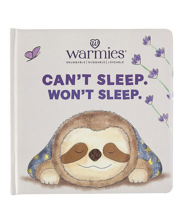 Intelex Warmies Microwavable Plush 13" Sloth & "Can't Sleep. Won't ...