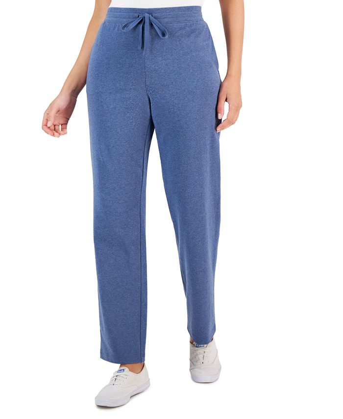 Karen Scott Sport Drawstring Straight-Leg Pants, Created for Macy's ...