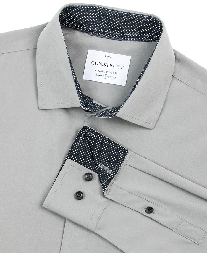 ConStruct Men's Slim Fit Solid Performance Stretch Cooling Comfort ...