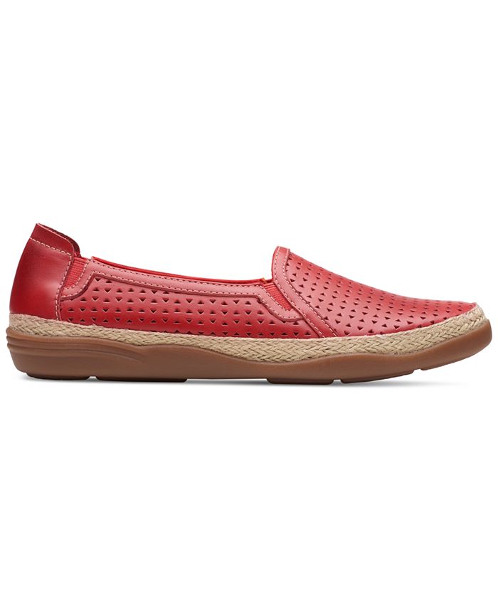 Clarks Women's Elaina Ruby Slip-On Espadrille Flats - Macy's
