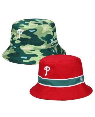 Men's New Era Red Philadelphia Phillies Reverse Bucket Hat - Macy's