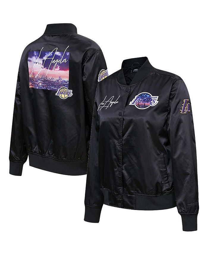 Pro Standard Women's Black Los Angeles Lakers City Scape Satin Full ...