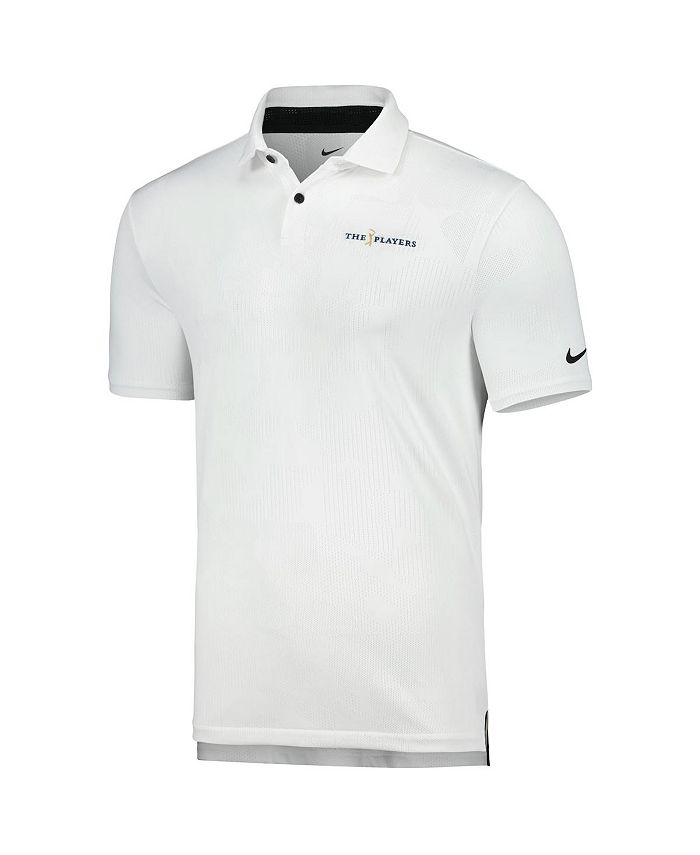 Nike Men's White THE PLAYERS Tour Jacquard Performance Polo Shirt - Macy's