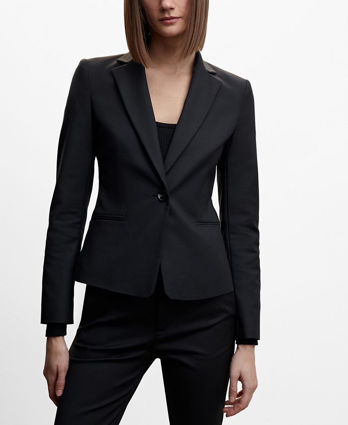 MANGO Women's Structured Suit Blazer & Reviews - Jackets & Blazers ...